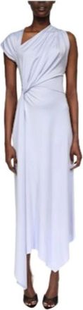 Victoria Beckham Femme, Robes, Bleu, Taille: 34 FR Cap Sleeve Midi Dress