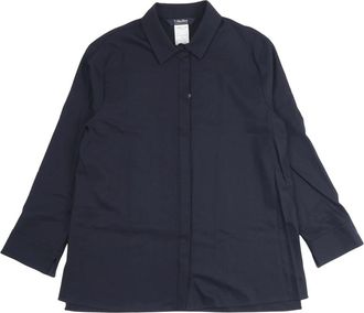 Max Mara Femme, Blouses et Chemises, Bleu, Taille: 44 FR Cara Shirt