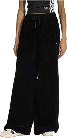 adidas Femme, Pantalons, Noir, Taille: 38 FR Brushed Twill Oversized Firebird Track Pants