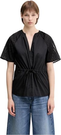 Sams&oslash;e & Sams&oslash;e Damen, Blusen & Hemden, Schwarzk, SGr&ouml;&szlig;e