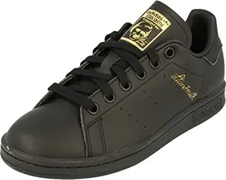 adidas Originals Stan Smith Hommes Trainers Sneakers (UK 7 US 7.5 EU 40 2/3, Black Black Gold GZ7793)