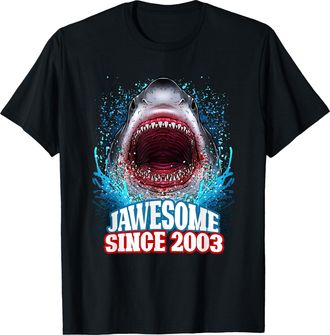 BDAZ 23. Geburtstag Jawesome Since 2003 Shark 23 Years Old T-Shirt