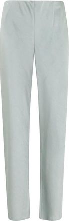 Vince Femme, Pantalons, Vert, Taille: 38 FR Colette Pantalon Fluide Satin&eacute; Coupe Biais Taille Haute