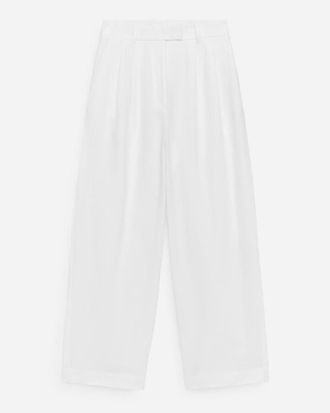Arket Elegante Hose Aus Leinen -Wei&szlig;