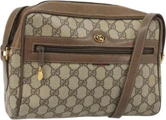 Gucci Sac bandouli&egrave;re en cuir pr&eacute;-poss&eacute;d&eacute; - Femme - Pre-owned - Brun - Taille: ONE Size