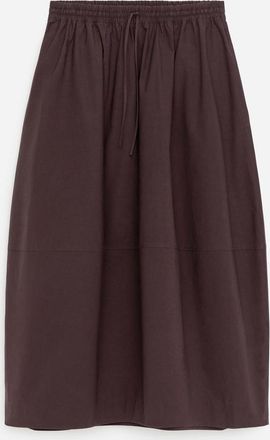 Arket Midirock Aus Baumwolle -Braun