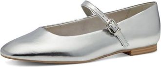 Tamaris Femme Damen 1-22114-44 Ballerines, Argenté, 38 EU