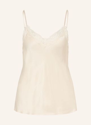 Milano Milano Italy Satintop Mit Spitze weiss