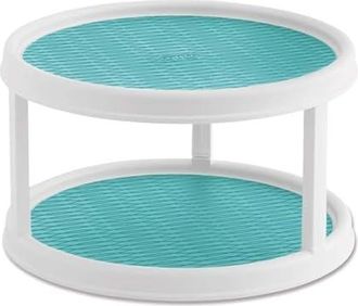 Copco 5234758 Rutschfester Drehteller mit 2 Ebenen, Kunststoff, Aqua