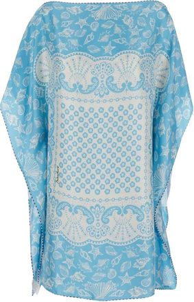 Mantero 1902 Femme, Blouses et Chemises, Bleu, Taille: 38 FR Mary Dress