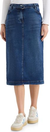 Cecil Midi-Rock mid Blue wash 36