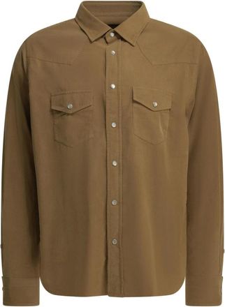 Tom Ford Baby Corduroy Westernhemd - - Shirts - Herren - Beige - 3XL