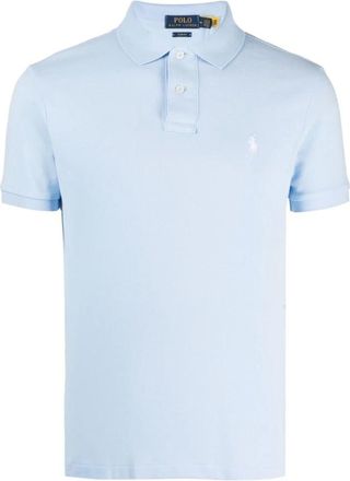 Polo Ralph Lauren Homme, Tops, Bleu, Taille: S Polo en Maille &agrave; Manches Courtes