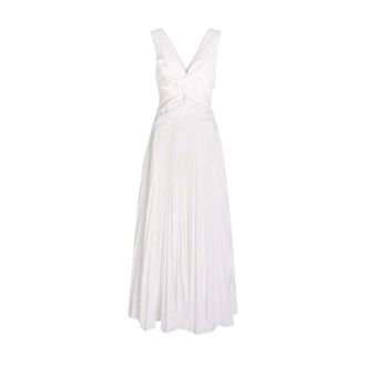 SIMKHAI Femme, Robes, Blanc, Taille: 34 FR Robe Mi-longue Vivanne