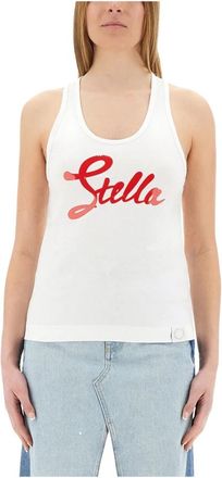 Stella McCartney Print Tank Top - - Tops - Damen - Wei&szlig; - XS