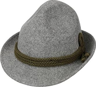 LIPODO Chapeau Dreispitz Classique Homme - Made in Italy de Costume Bavarois Tirole Automne Printemps Hiver Ete Printemps-ete - 61 cm Gris-Olive