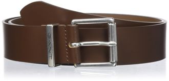 GANT Unisex Logo Leather Belt Gürtel, Weathered Brown, 85cm