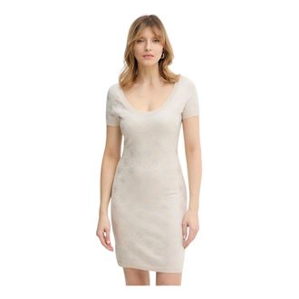Guess Robe Logo 4G - Femme - Robes - Beige - Taille: 40 FR