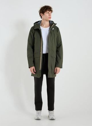 K-Way Parka droite &agrave; capuche