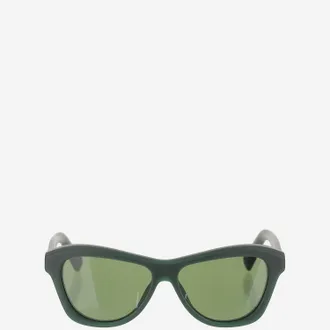 Jacquemus Womens Palmier Sunglasses With Square Frame Green Acetate Glasses & Frames