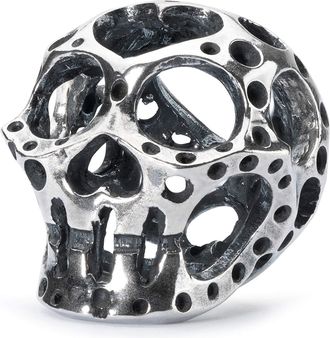 Trollbeads Damen-Bead Mexican Sugar Skull 925 Silber - TAGBE-20162