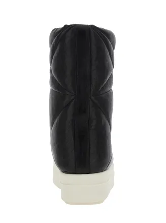 Rick Owens Down-Filled Quilted Boot - Black