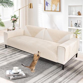 Shanna Aus Weichem Chenille Sofabezug 1/2/3/4 Sitzer L Form Sofa Couch überzug Ecksofa, Neue Universelle rutschfeste Sofa Überwurf, Solide Dicke Strukturiert