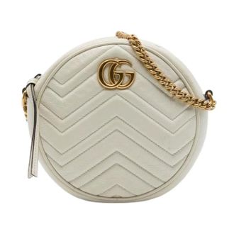 Gucci Sac bandouli&egrave;re matelass&eacute; Pre-owned - Femme - Pre-owned - Blanc - Taille: ONE Size
