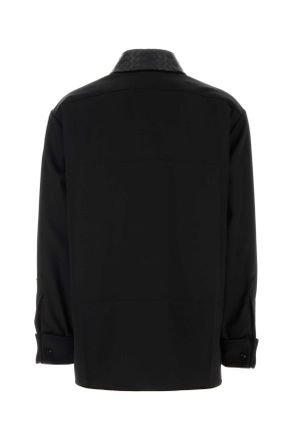 Bottega Veneta Black Exterior: Wool Camicie Shirt