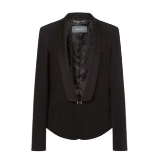 Alberta Ferretti Enver Satin Smoking Jacket - - Jackets - Damen - Schwarzk - M