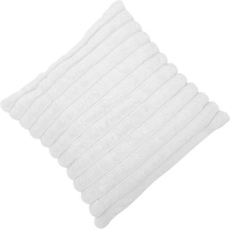 BESTOYARD Kuschelkissen Weiches Plüschiges Sofa und Couchkissen für Schlafzimmer Wohnzimmer Dekoratives Hautfreundliches Kissen Weiß mit Füllung