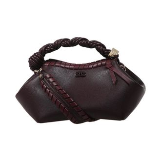 Ganni Sac Bou Small Tresse - Femme - Sacs - Brun - Taille: ONE Size