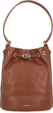 Zanellato Womens Bag Monda Brown Leather Shoulder