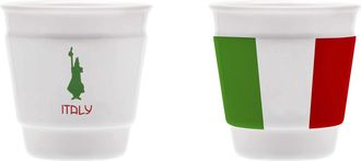 Bialetti Becher Italy, Porzellan, 1 Stück, weiß, 1 Stück (Packung mit 1 Stück)