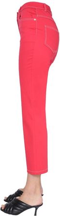 Moschino Skinny Kick Cotton Jeans - Red