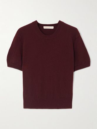 &Daughter Pull À Manches Courtes En Laine Wicklow - Bordeaux
