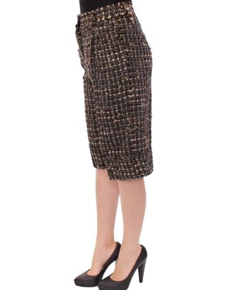 Dolce & Gabbana Womens Multicolor Wool Shorts Pants