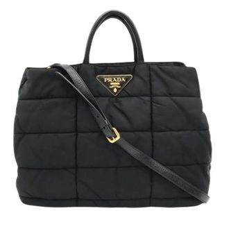 Prada Pre-owned Vintage Quilted Shoulder Tote - - Pre-owned - Damen - Schwarzk - ONE SIZE