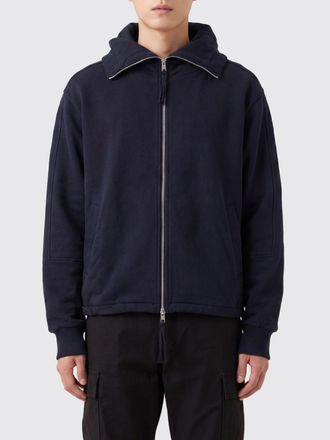 Thom Krom Sweatshirt zipp&eacute; en coton avec col marin
