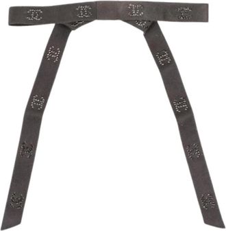 Chanel Pre-owned Barrettes en Soie M&eacute;lang&eacute;e - Femme - Pre-owned - Noir - Taille: ONE Size