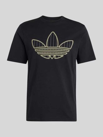 adidas Originals Regular Fit T-Shirt aus reiner Baumwolle Modell TREFOIL INFILL