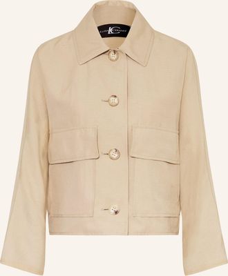 Luisa Cerano Luisa Cerano Kastenjacke Mit Leinen beige