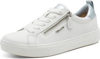 Tamaris Comfort Damen Sneaker Low 8-83707-42 White/Sky (wei&szlig;, 38 EU)