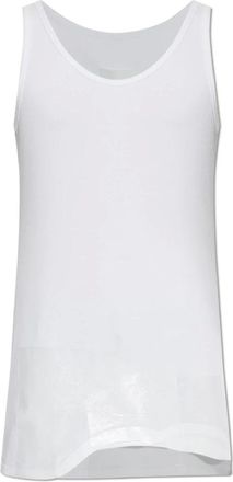 Maison Margiela Homme, Tops, Blanc, Taille: L Haut &agrave; Coupe Asym&eacute;trique