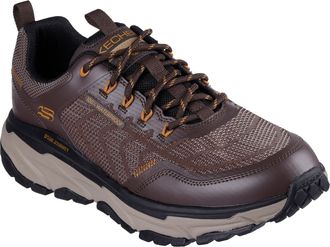Skechers Herren DLux Journey Defender Stitch Wanderschuh, Brown Synthetic/Textile/Trim, 42.5 EU