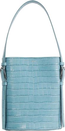 Coperni Femme, Sacs, Bleu, Taille: ONE Size Croco Ergonomical Bucket