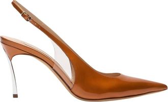 Casadei Femme, Chaussures, Brun, Taille: 39 1/2 EU Escarpin Slingback Superblade