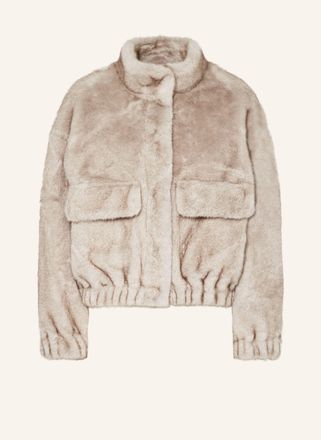 BA&SH Ba&Sh Kunstfell-Jacke Paros grau