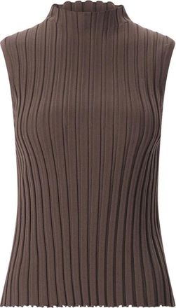 Max Mara Femme, Tops, Brun, Taille: 42 FR Hauts Sans Manches