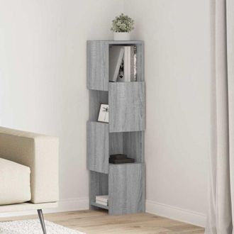 vidaXL vidaXL Meuble dangle Gris Sonoma 25,5x25x102cm Bois ding&eacute;nierie